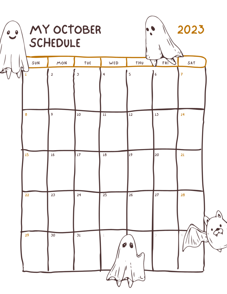 Just A Few October Calendars for 2023 - Jacki Kellum
