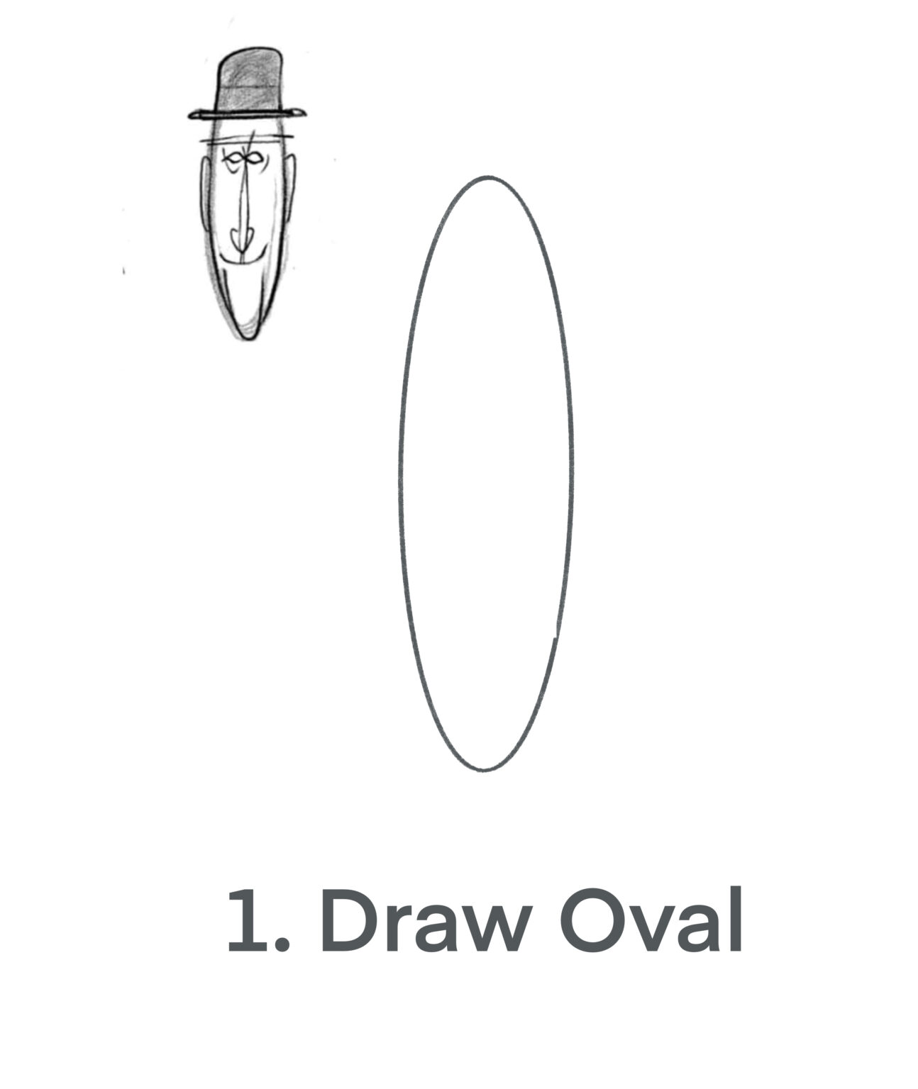 How to Draw a Cartoon Head Looking Forward Straight Ahead - Jacki Kellum